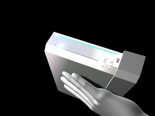 3d model of wii nintendo console