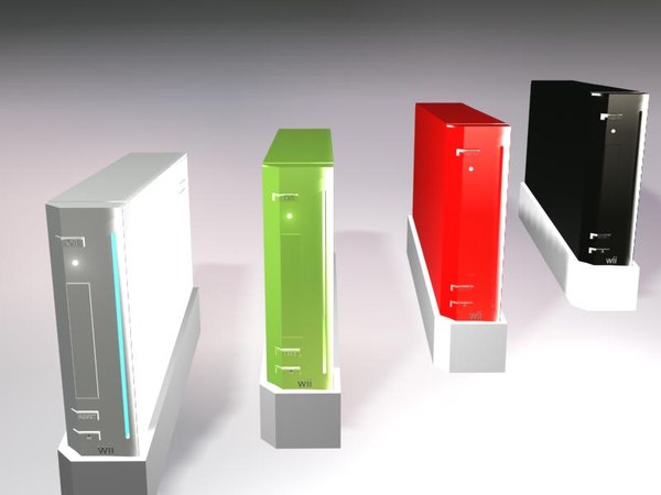 3d model of wii nintendo console