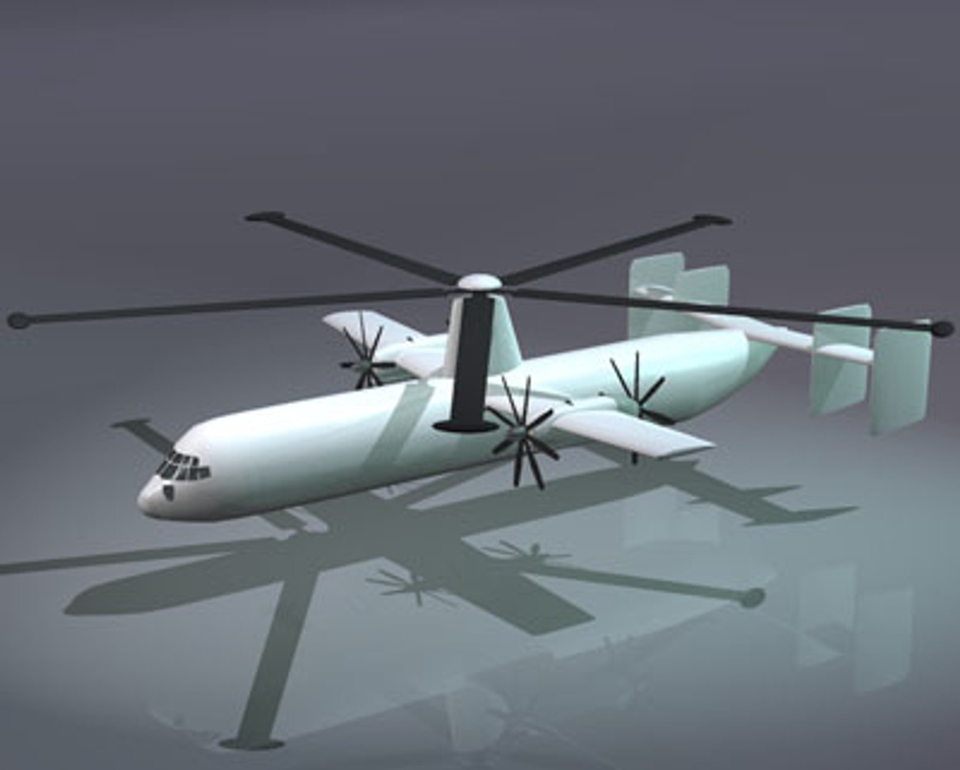 3d Model Blade Vtol Plane Gyrolifter