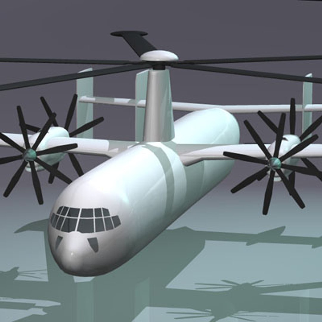3d Model Blade Vtol Plane Gyrolifter
