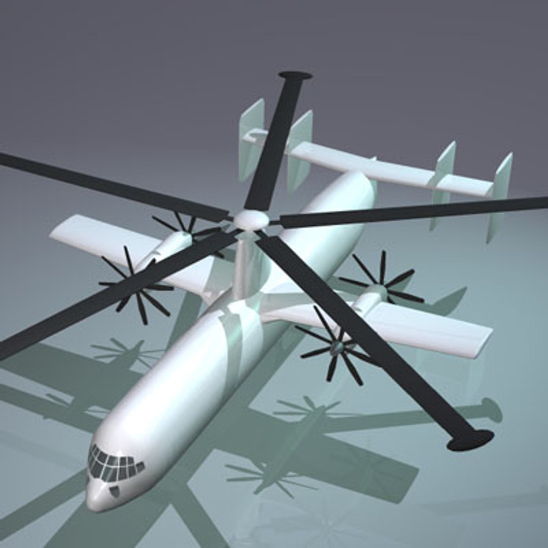 3d Model Blade Vtol Plane Gyrolifter