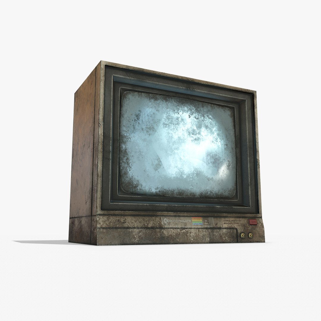3D Old Monitor Pbr - TurboSquid 1255623