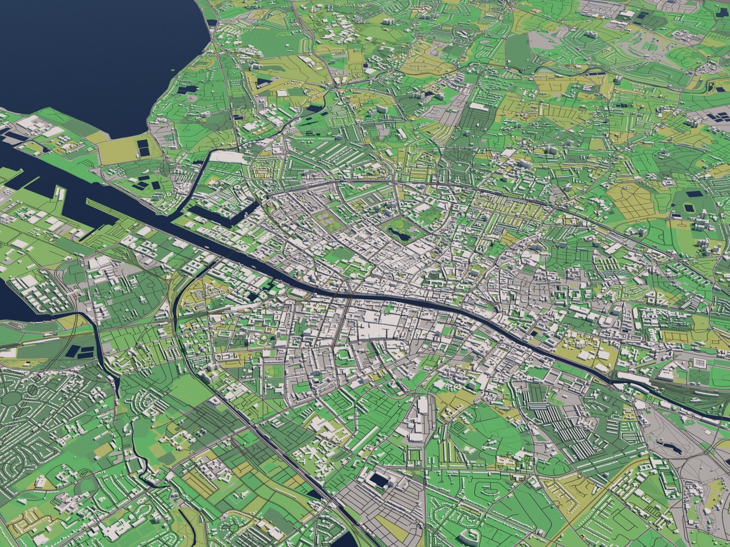 City Dublin Ireland 3D Model - TurboSquid 1425405