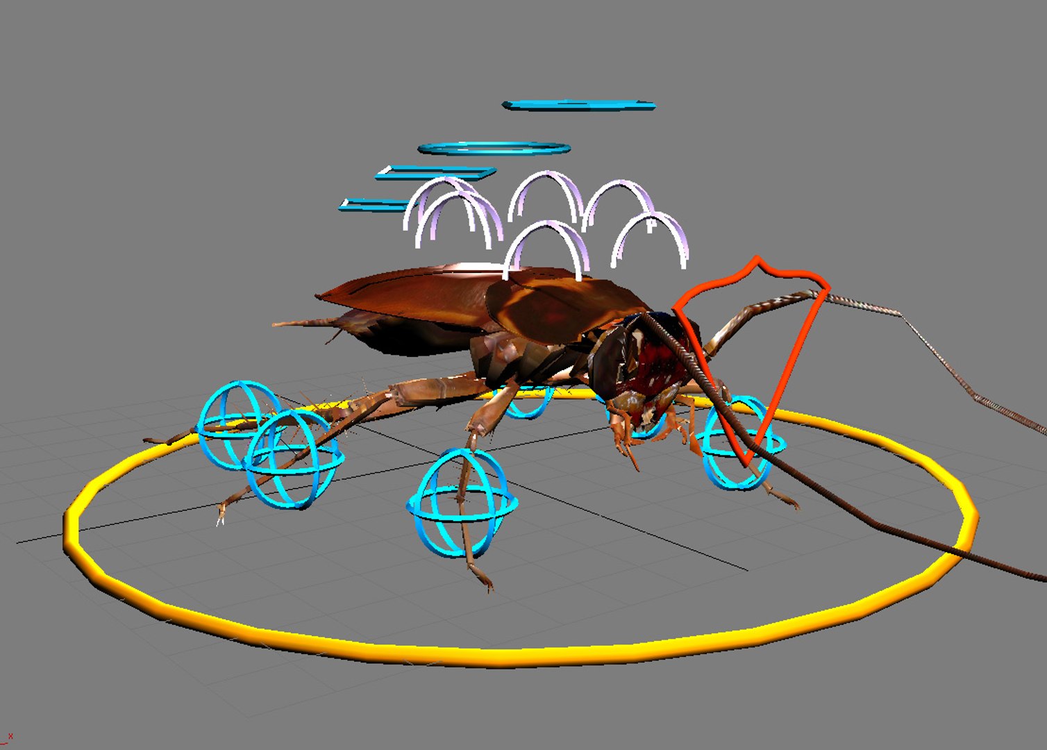 Cockroach Rigged 3d Max