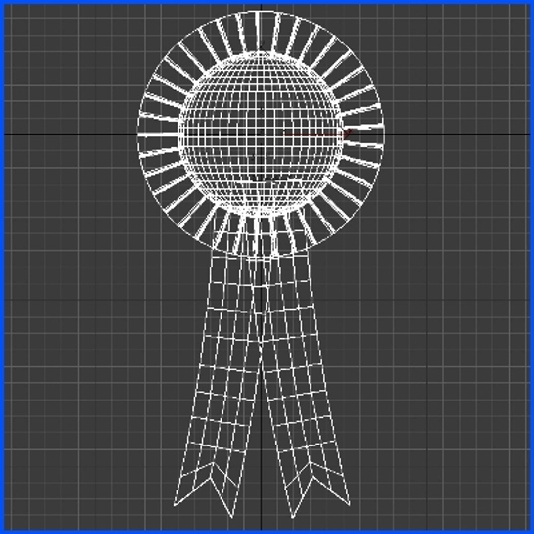 Blue Ribbon 3d Model