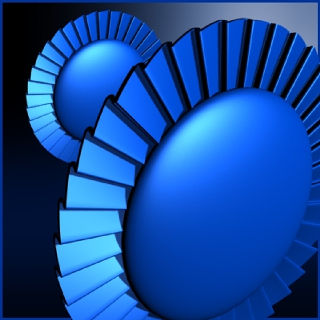 Blue Ribbon 3d Model