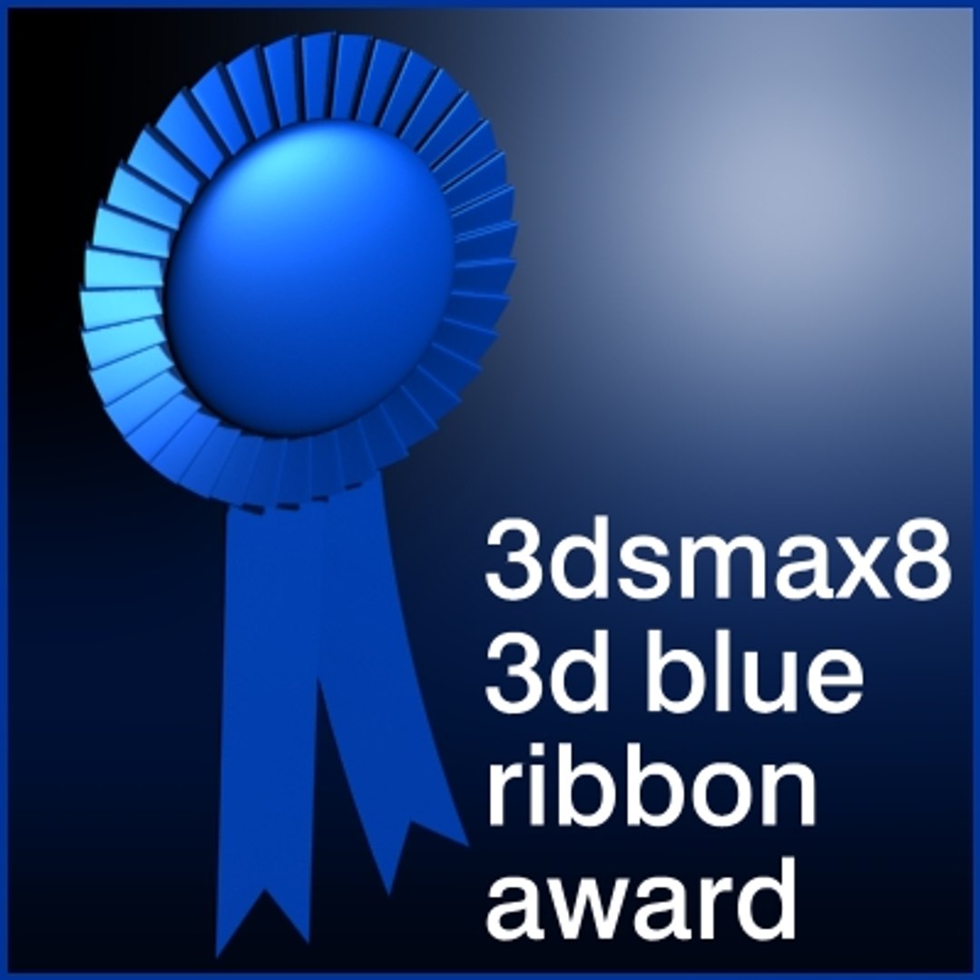 Blue Ribbon 3d Model