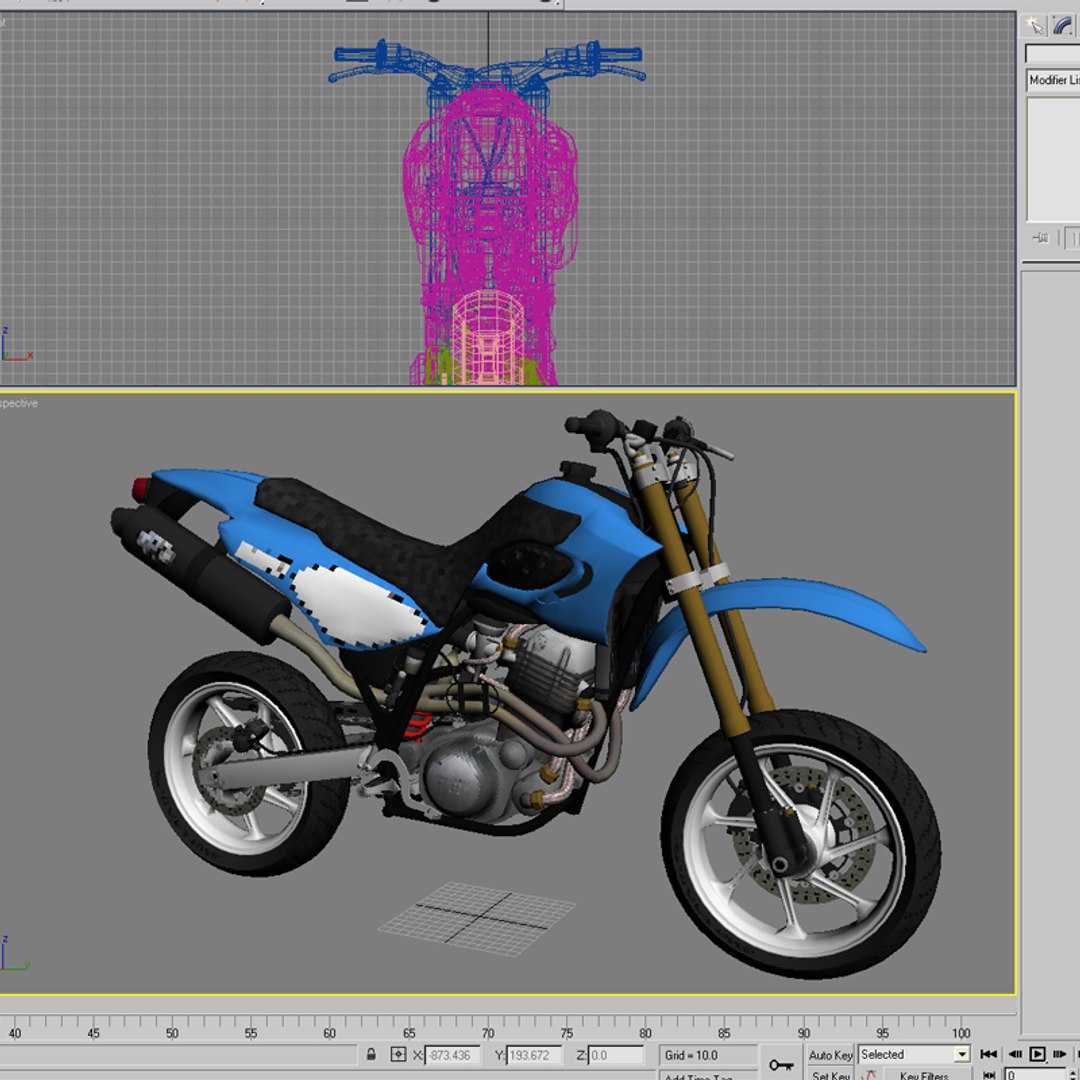 race supermoto bike 3d lwo