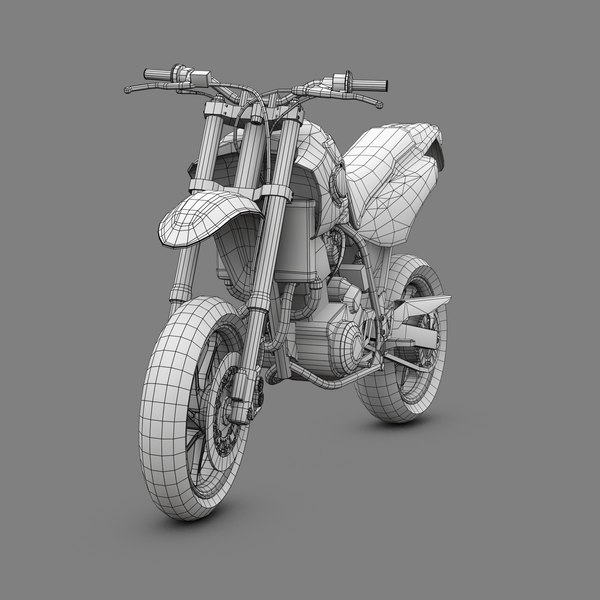 race supermoto bike 3d lwo