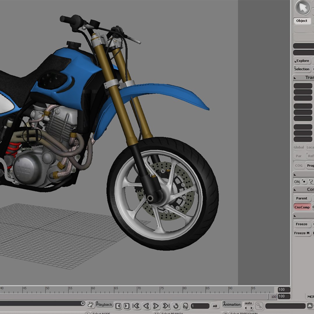 race supermoto bike 3d lwo