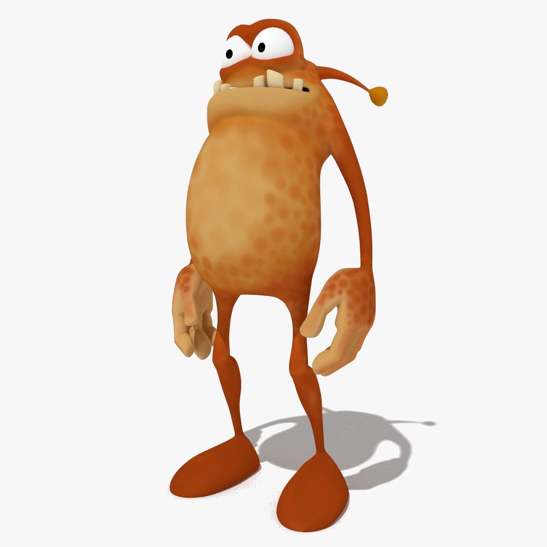 3d Obj Rigged Monster Animation