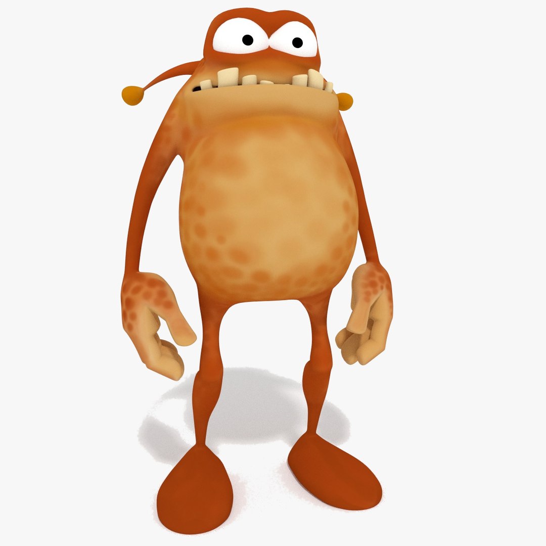 3d Obj Rigged Monster Animation