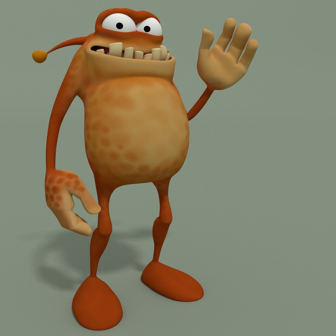 3d Obj Rigged Monster Animation