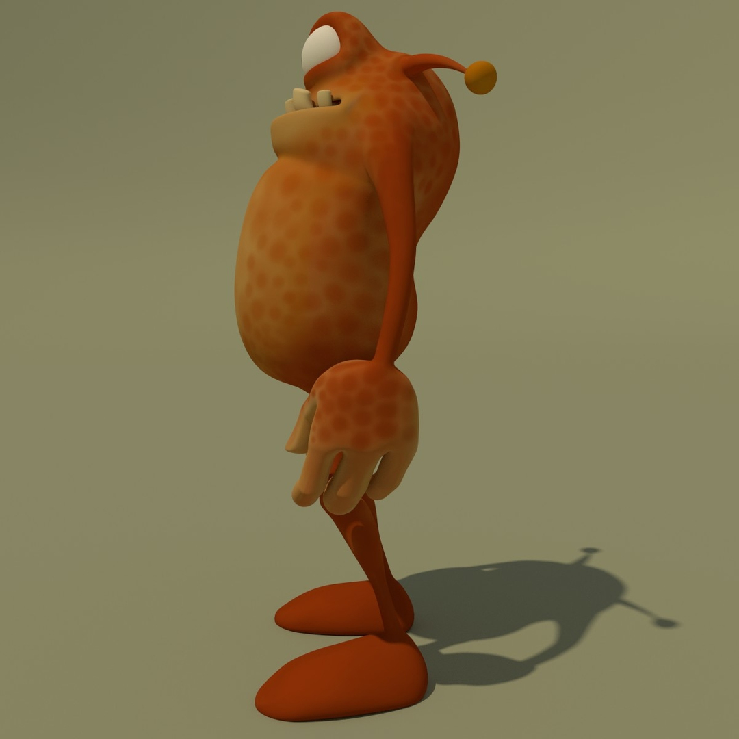 3d Obj Rigged Monster Animation