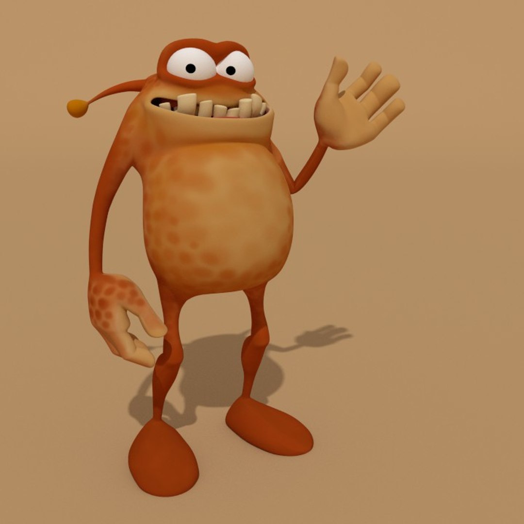 3d Obj Rigged Monster Animation