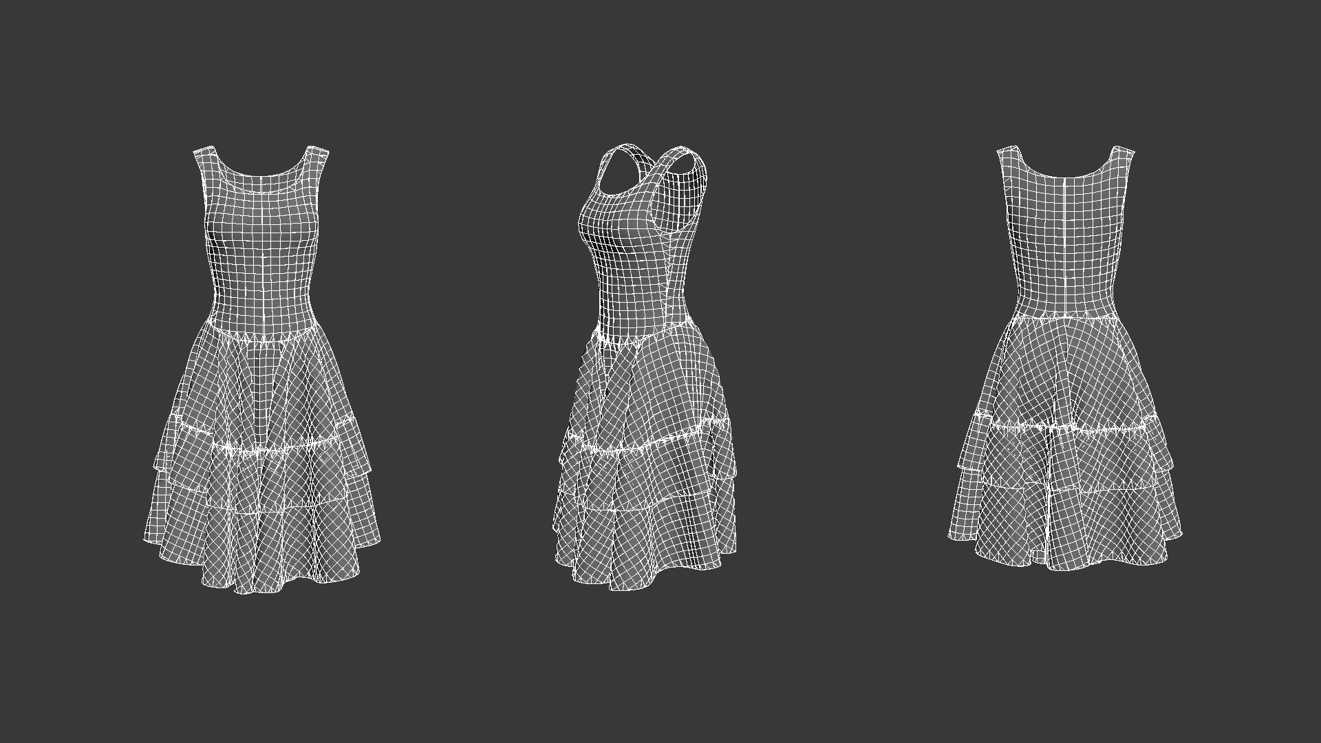 3D Women Dress - TurboSquid 1543080