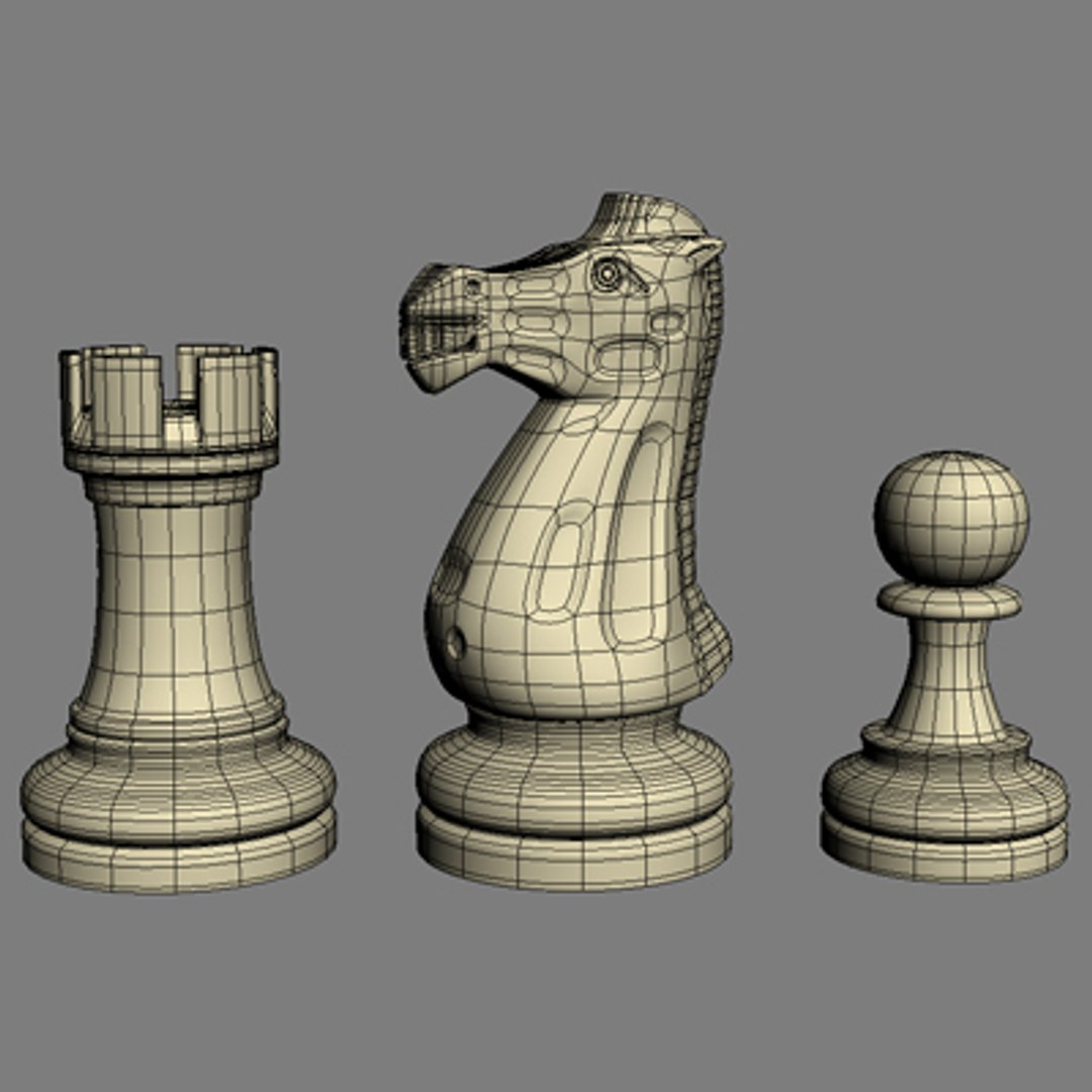 Maya Plastic Chess Pieces Set
