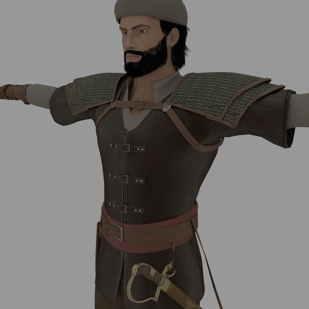 Ottoman Warrior 3D Model - TurboSquid 1293803
