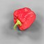 3d model paprika food