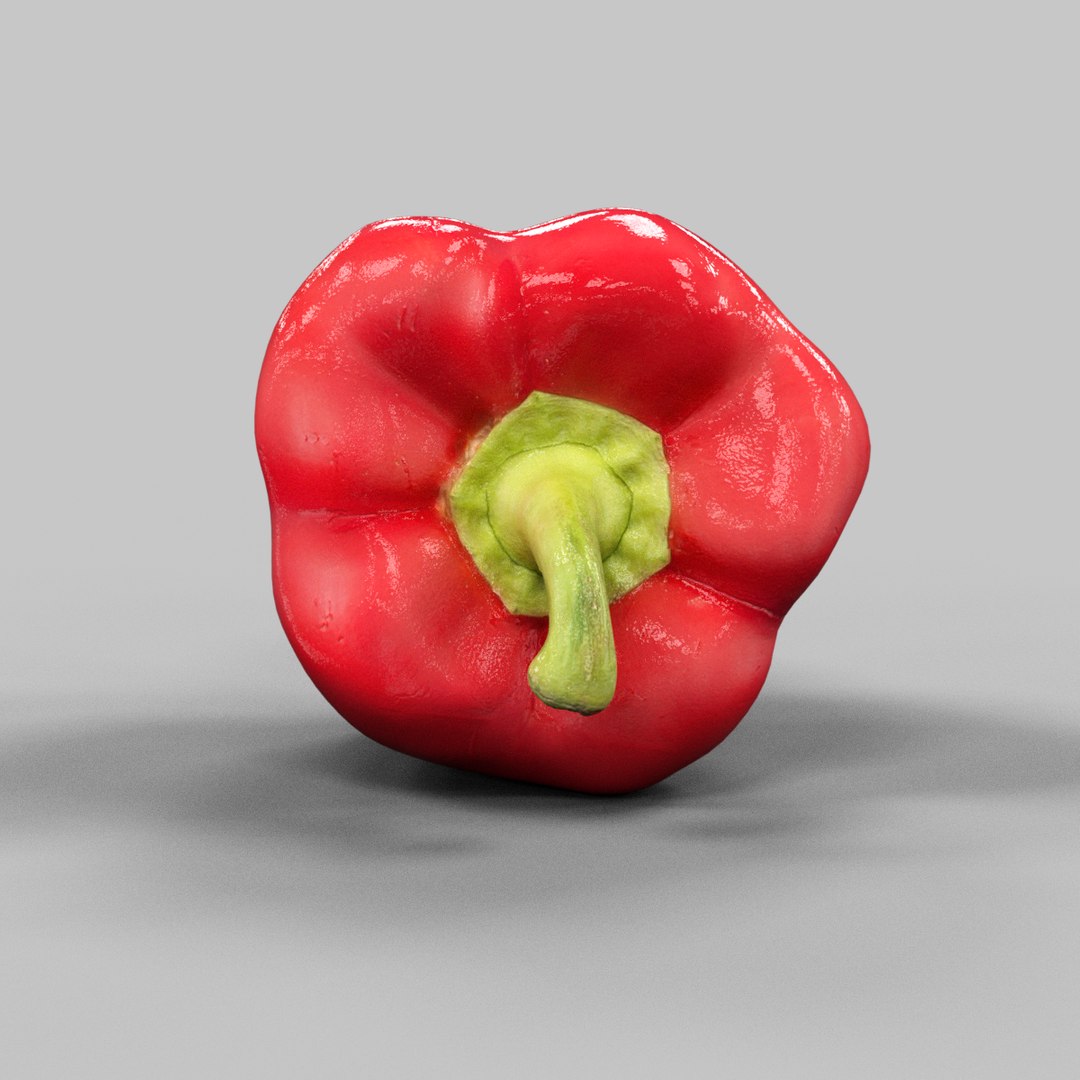 3d Model Paprika Food