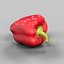 3d Model Paprika Food