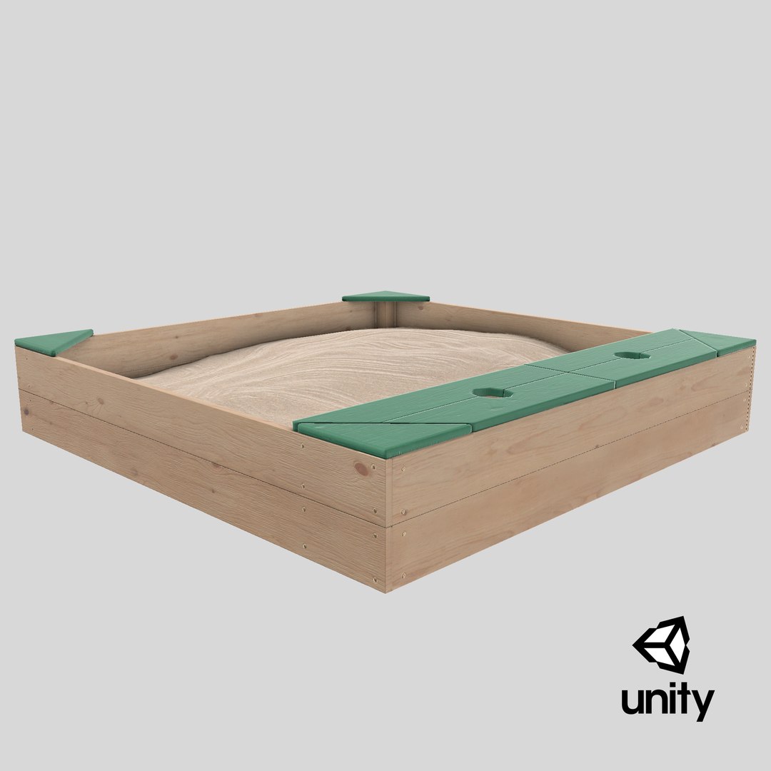 Wood Sandpit Storage Box 3D Model - TurboSquid 1621019