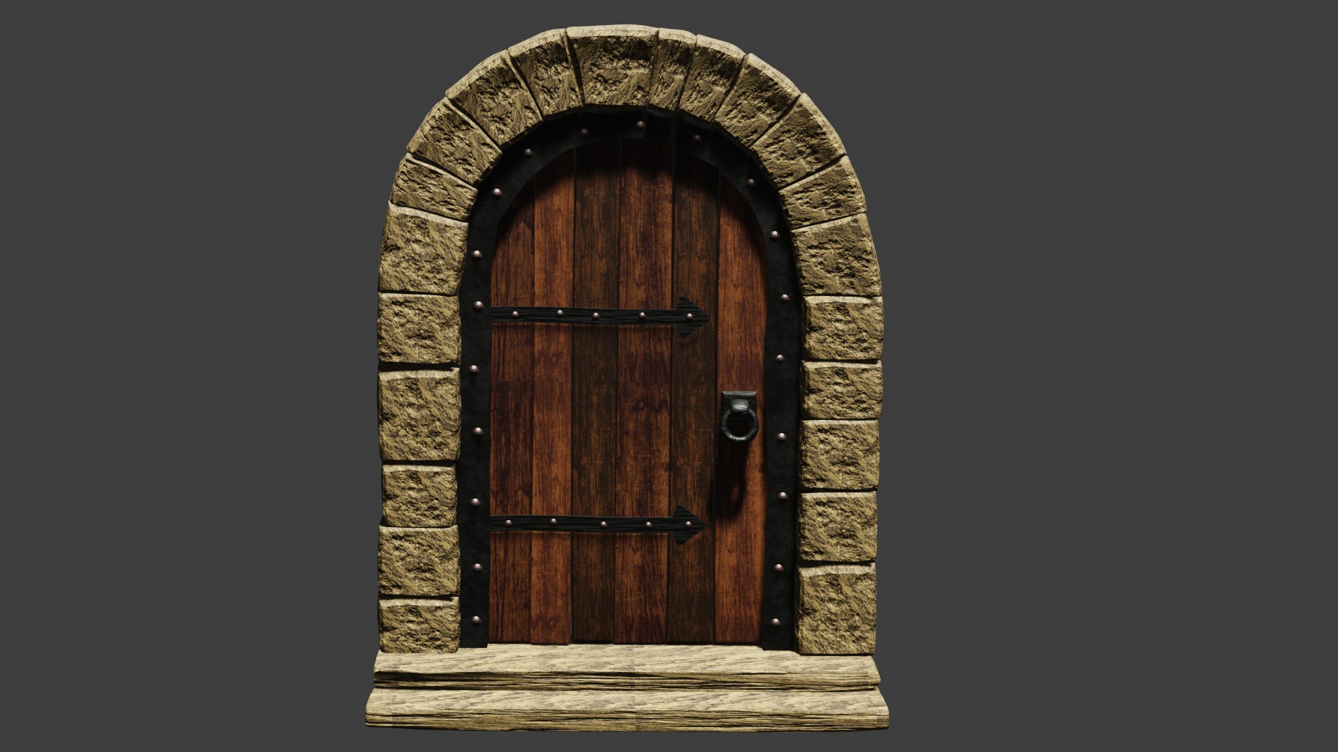 3D Medieval Door - TurboSquid 1607754