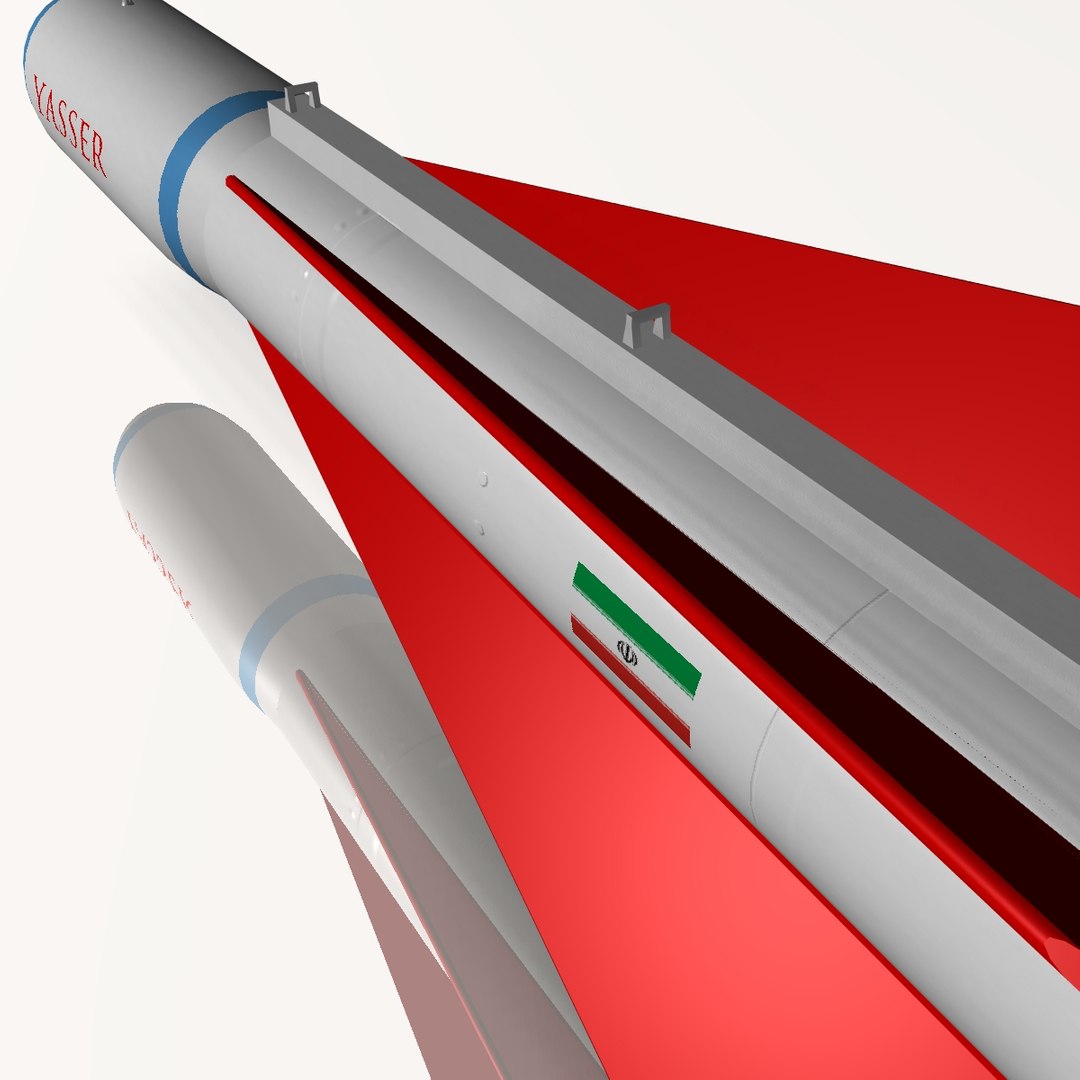 3d Model Iranian Missile Yasser