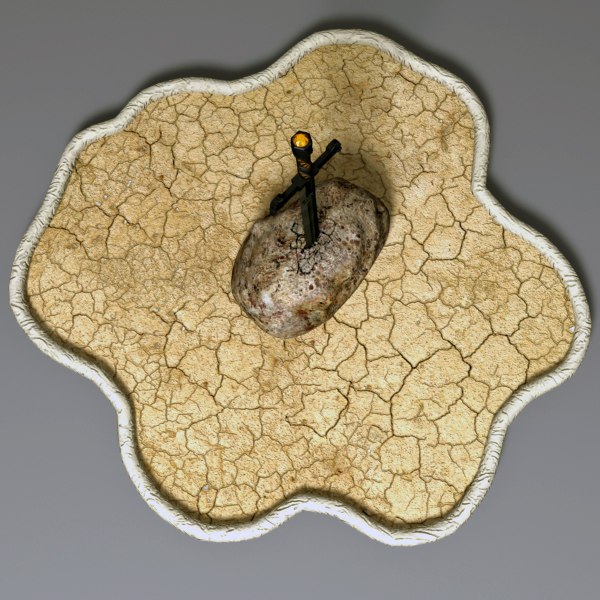 3d sword excalibur stone