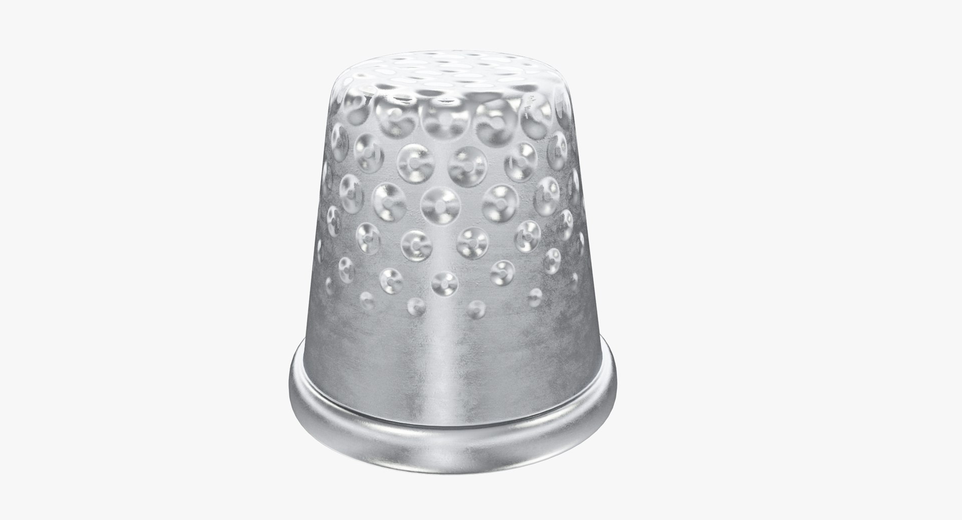 3D Thimble Metalic - TurboSquid 1390594