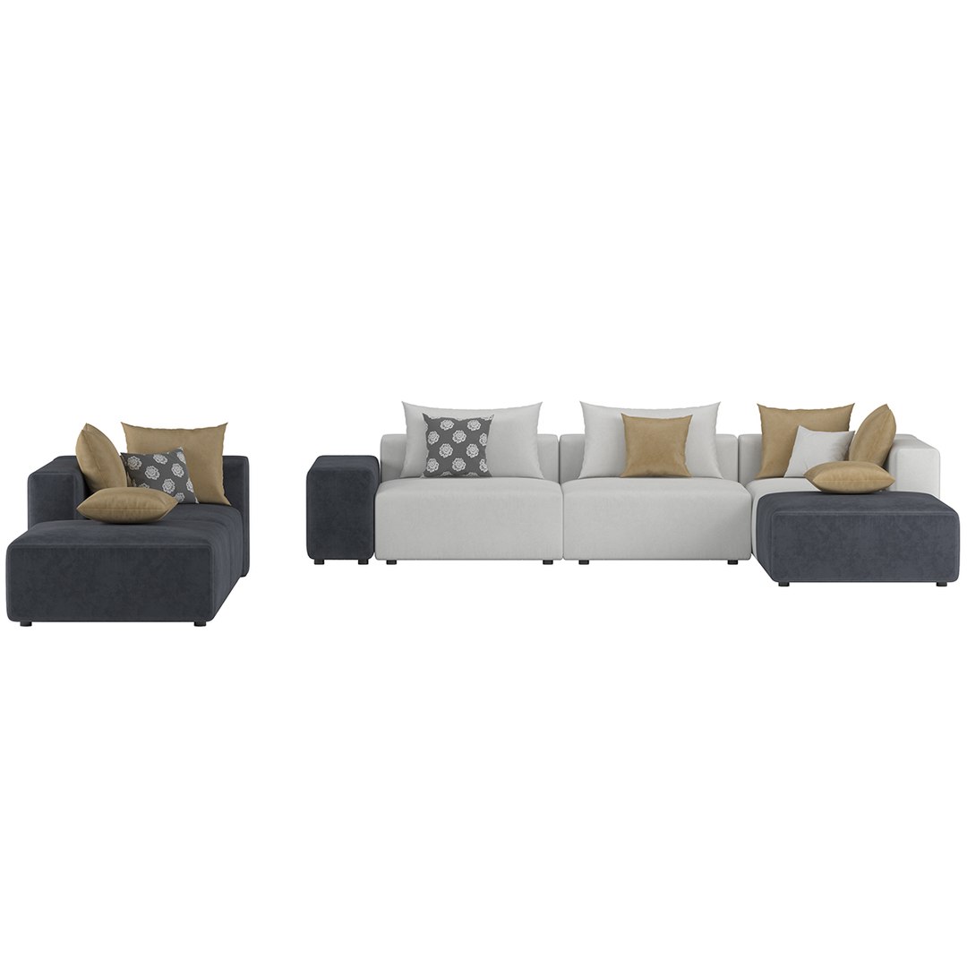 Sofa Natuzzi 3D Model - TurboSquid 1390473