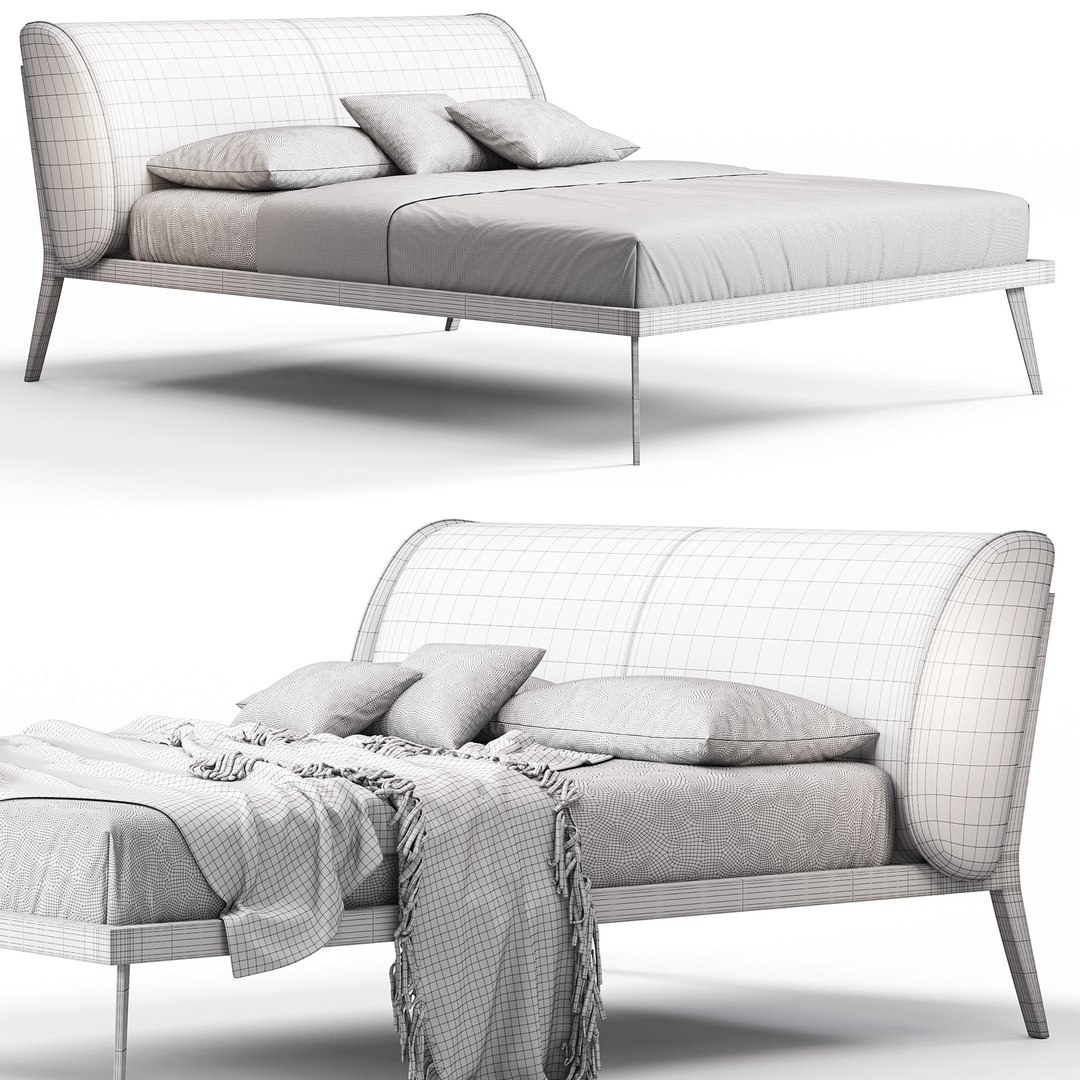 Cattelan Italia AYRTON Bed 3D Model - TurboSquid 2319770