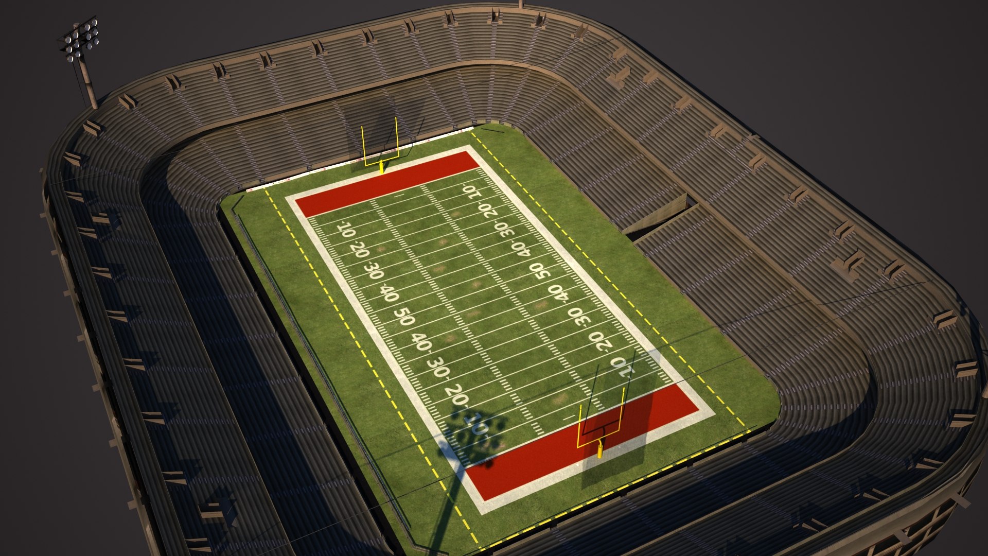 Football Stadium 3d Model