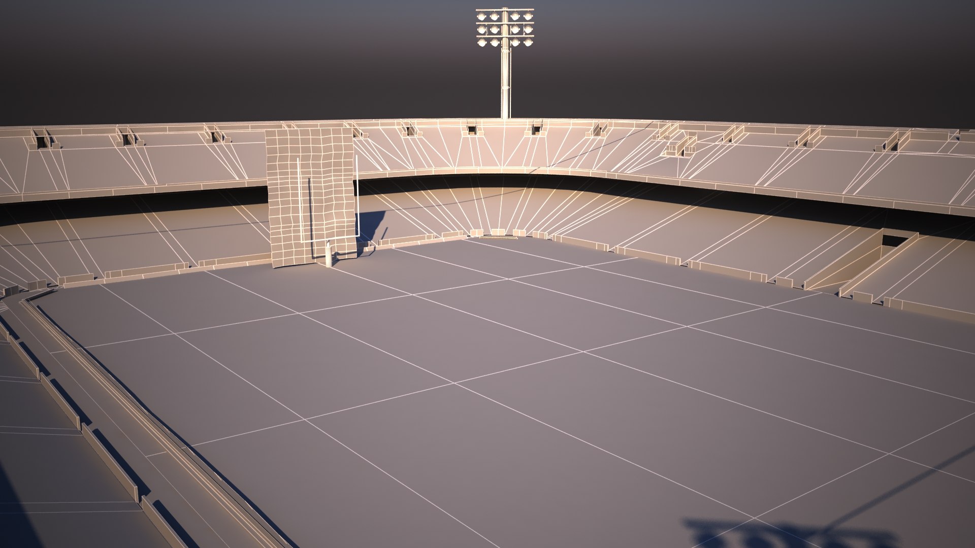Football Stadium 3d Model