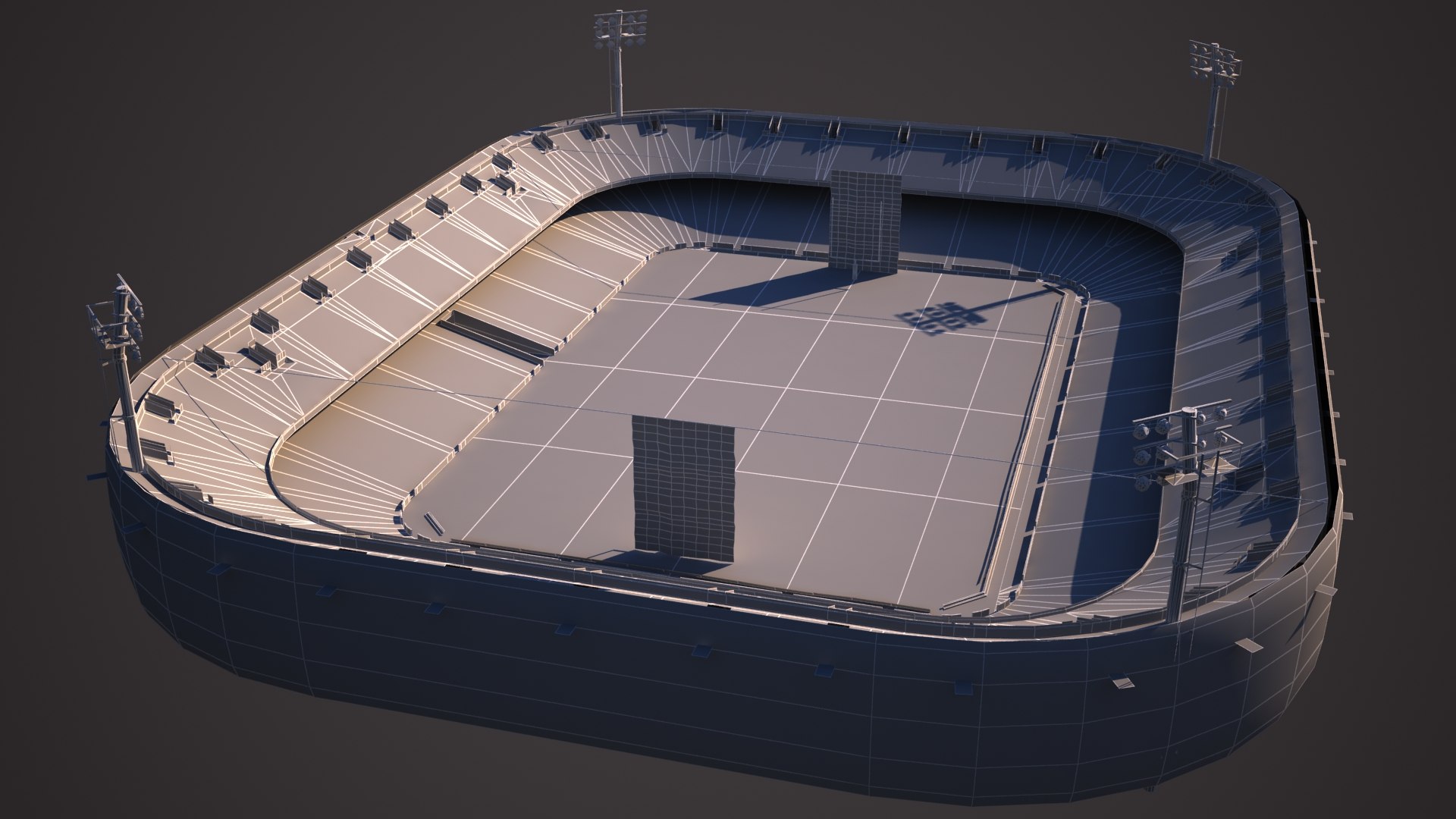Football Stadium 3d Model
