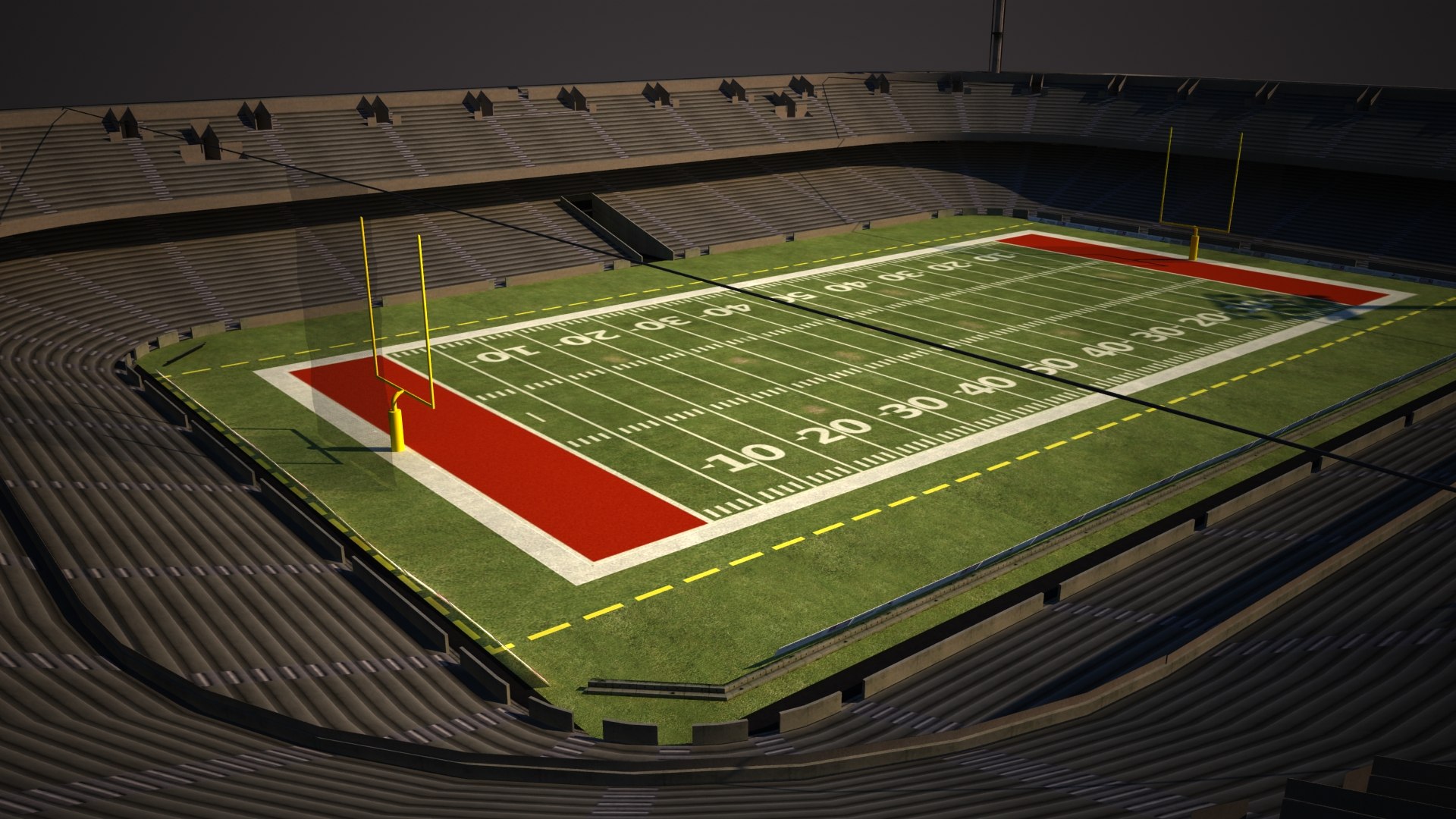 Football Stadium 3d Model