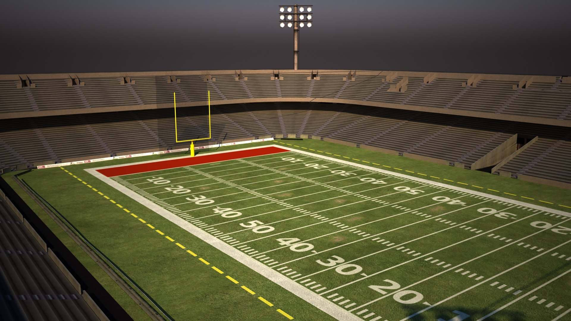Football Stadium 3d Model
