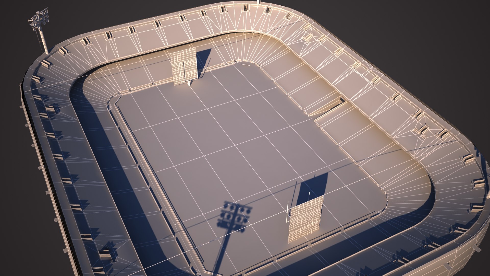 Football Stadium 3d Model