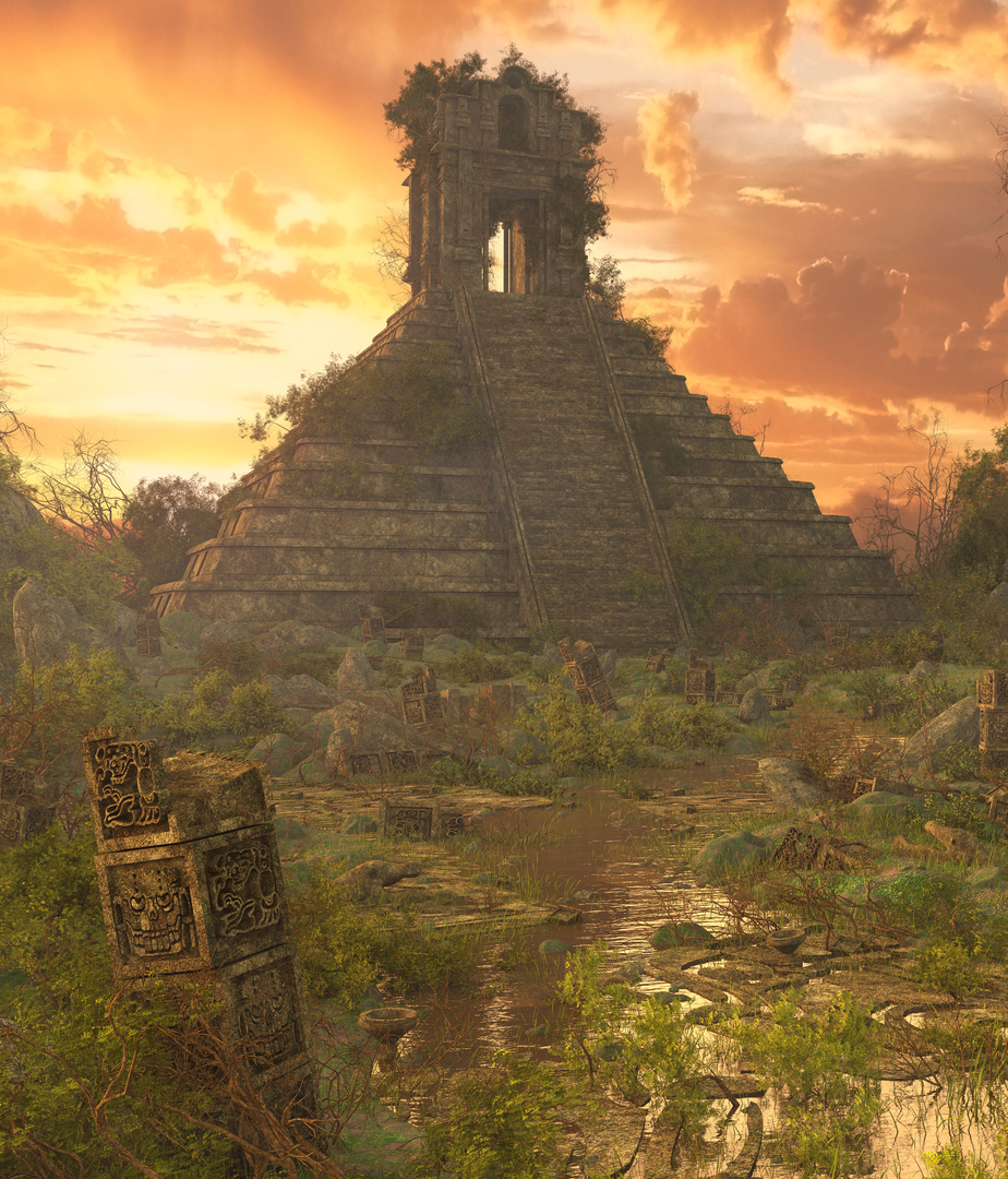 Fantasy Pyramid Ruins Environment 3D - TurboSquid 1779990