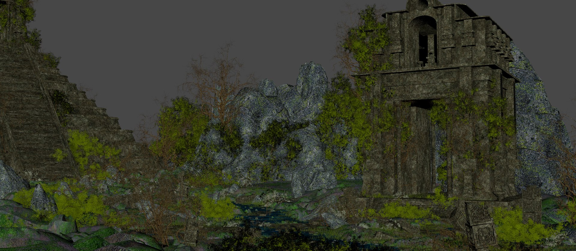 Fantasy Pyramid Ruins Environment 3D - TurboSquid 1779990