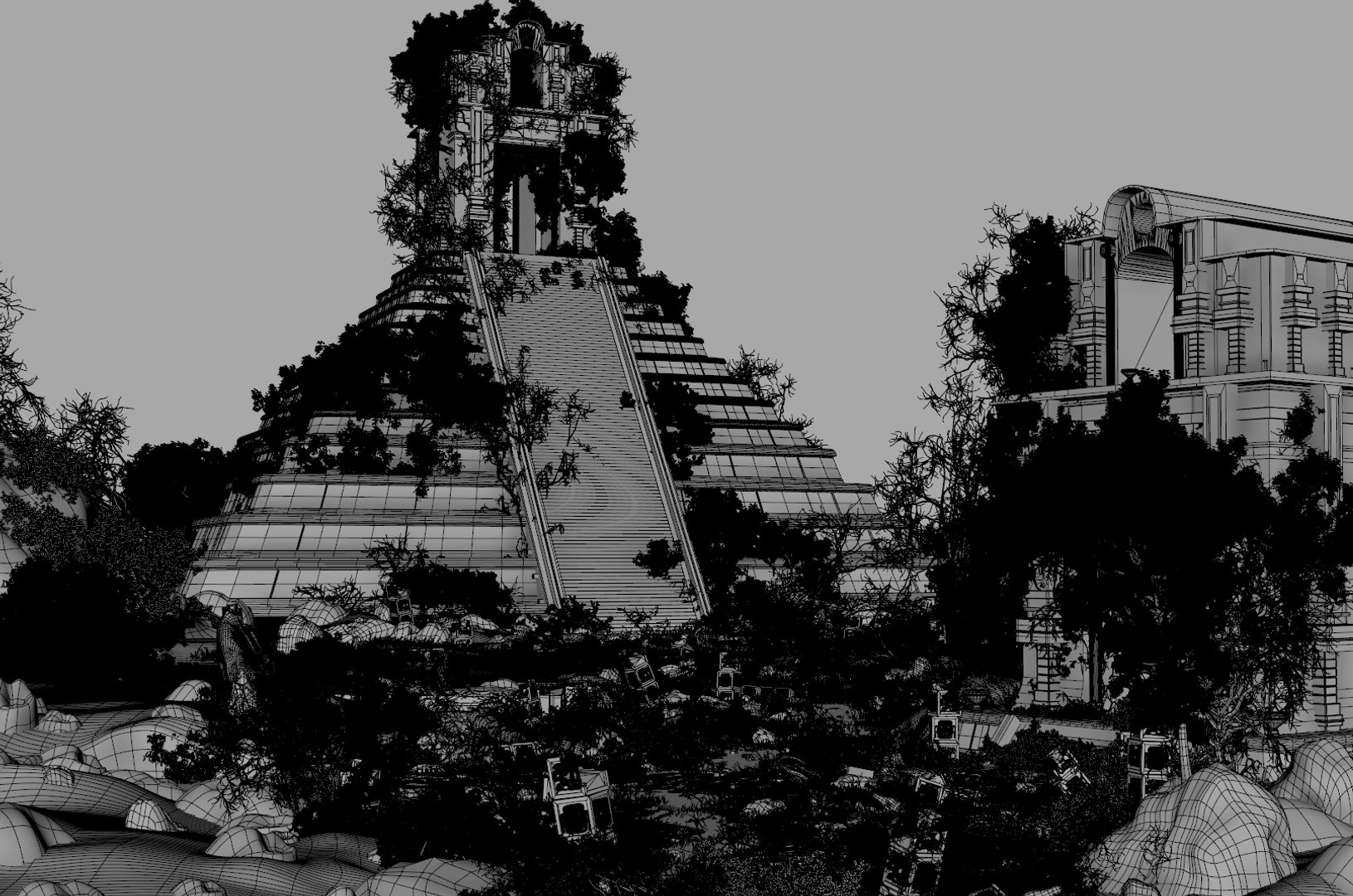 Fantasy Pyramid Ruins Environment 3D - TurboSquid 1779990