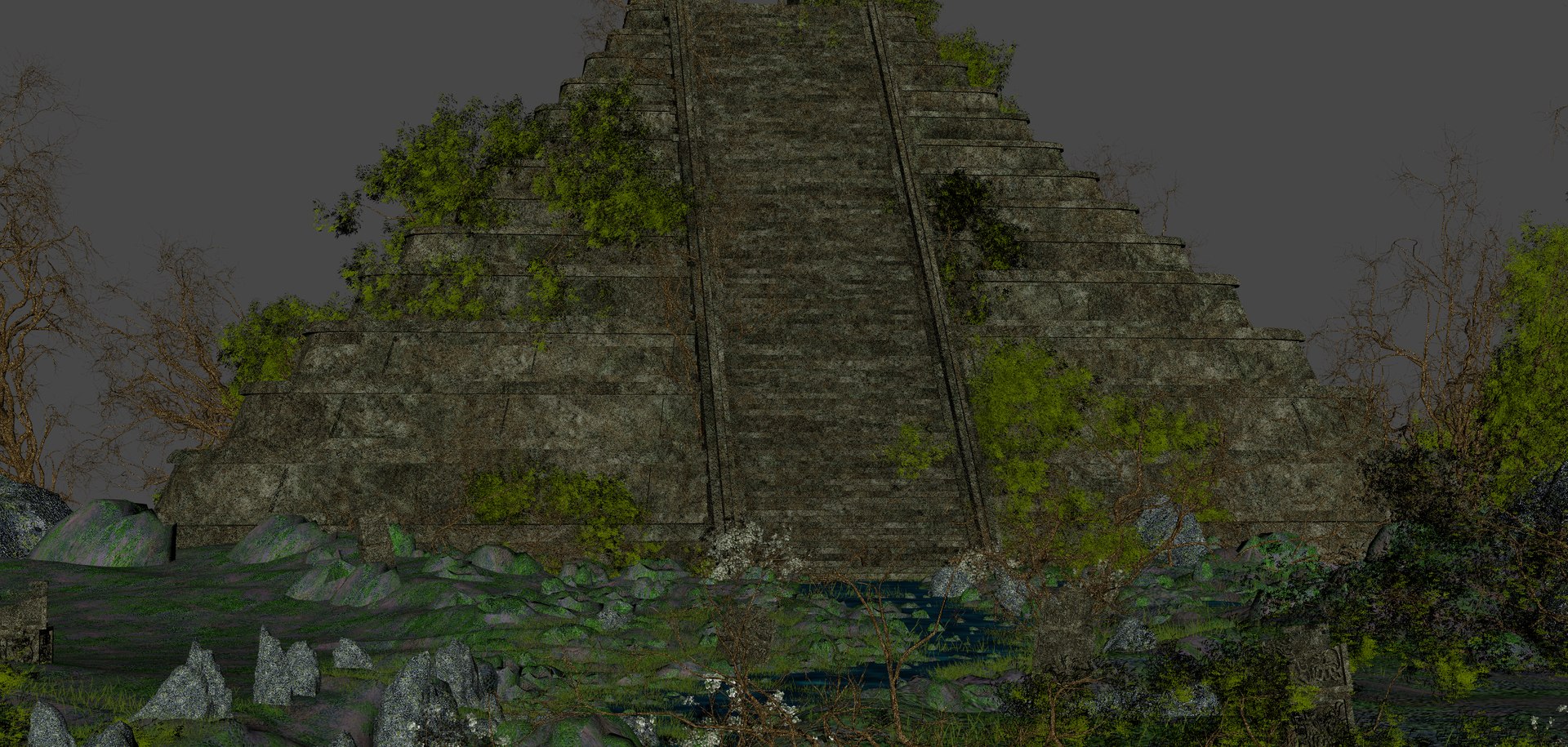 Fantasy Pyramid Ruins Environment 3D - TurboSquid 1779990