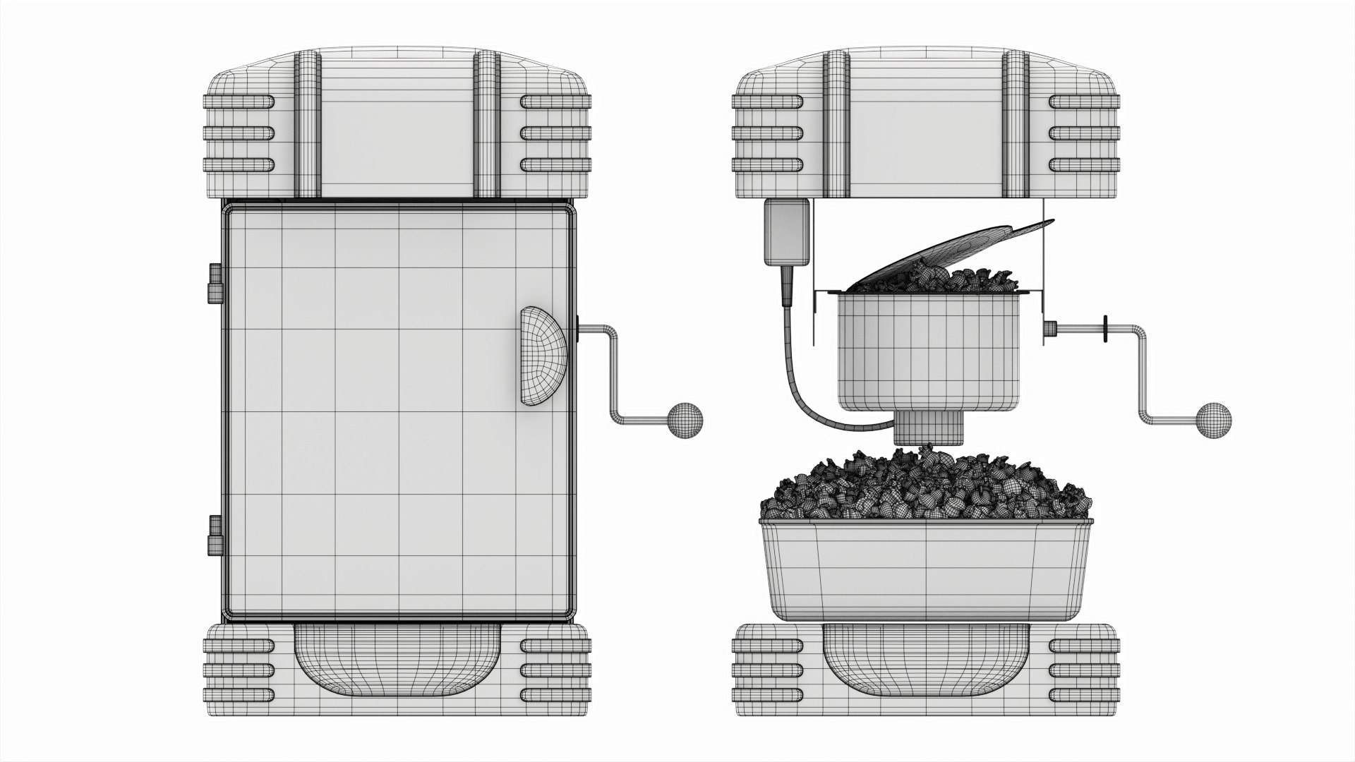 Popcorn Maker Table-Top Vintage 3D Model - TurboSquid 2201772