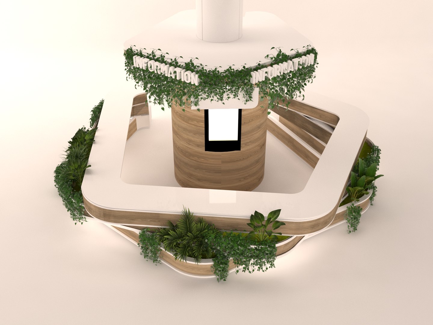 Information Desk Info 3D - TurboSquid 1509135