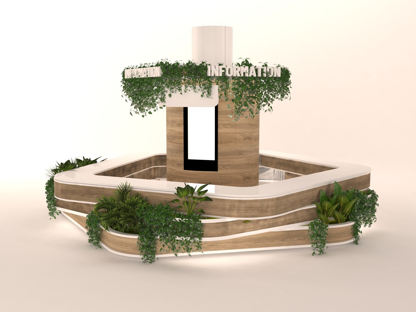 Information Desk Info 3D - TurboSquid 1509135