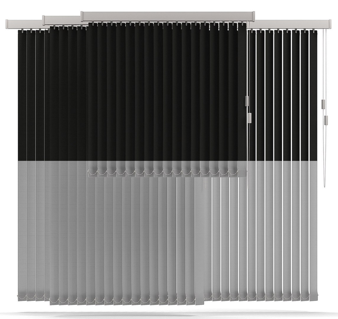3d Vertical Blind 4 Model