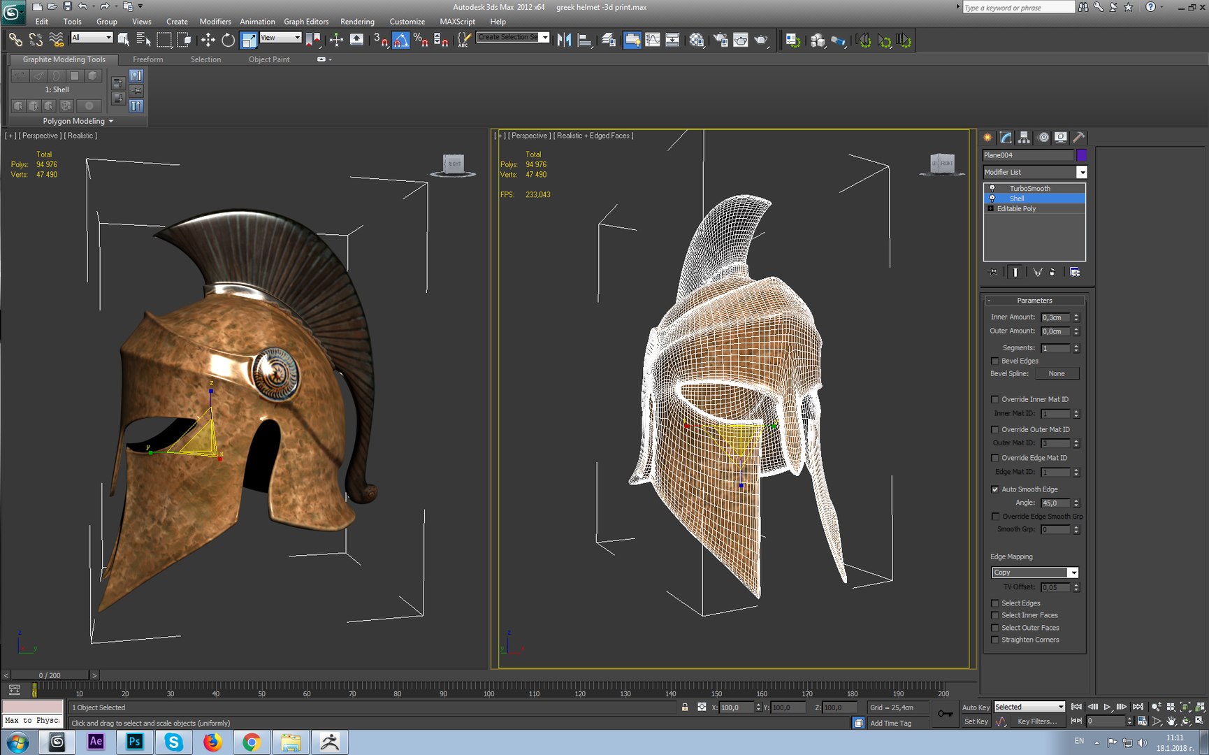 Greek Helmet 3D Model - TurboSquid 1244459