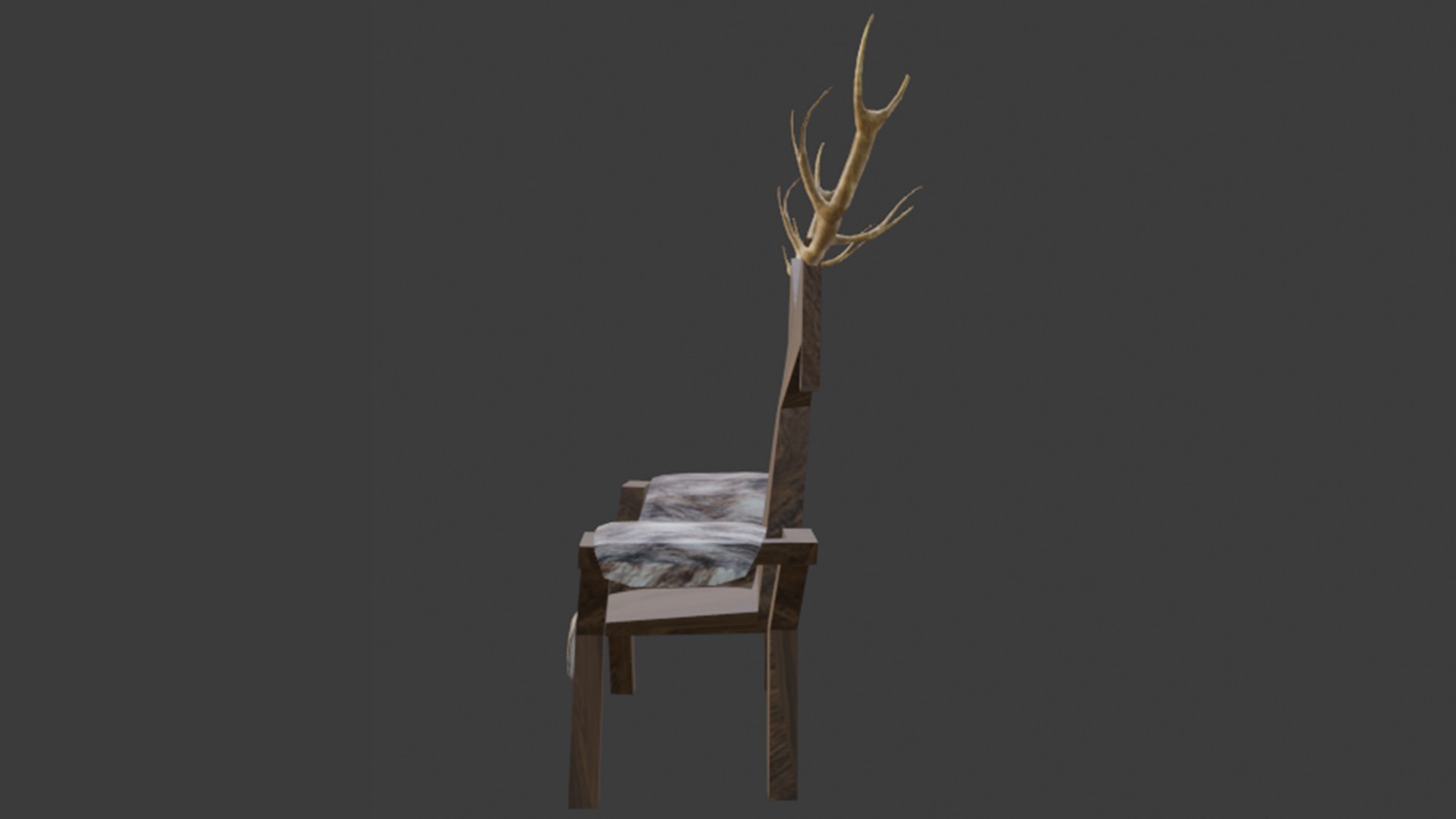 3D Deer Barbarian Throne - TurboSquid 1879712