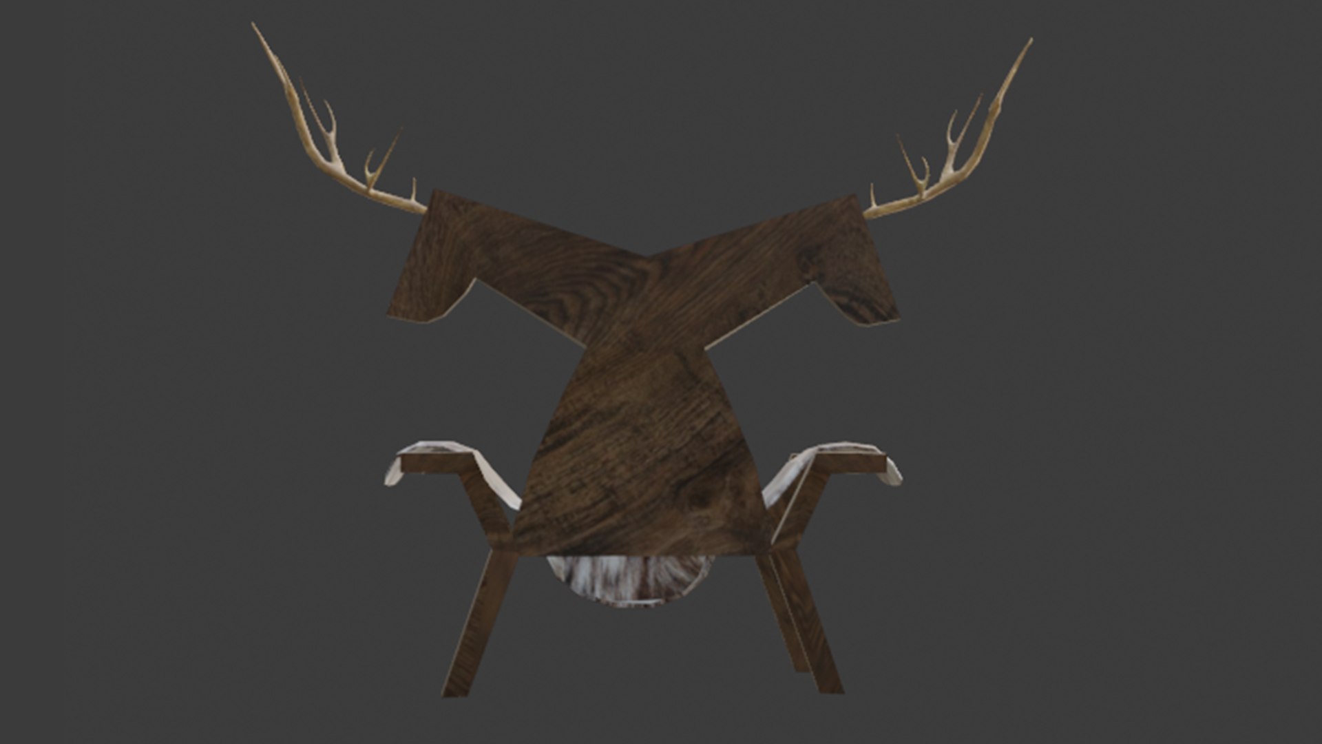 3D Deer Barbarian Throne - TurboSquid 1879712