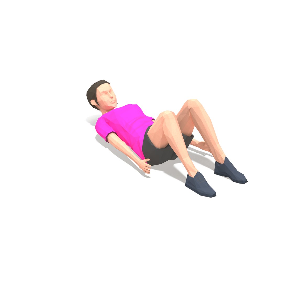 3D exercise woman - TurboSquid 1706602